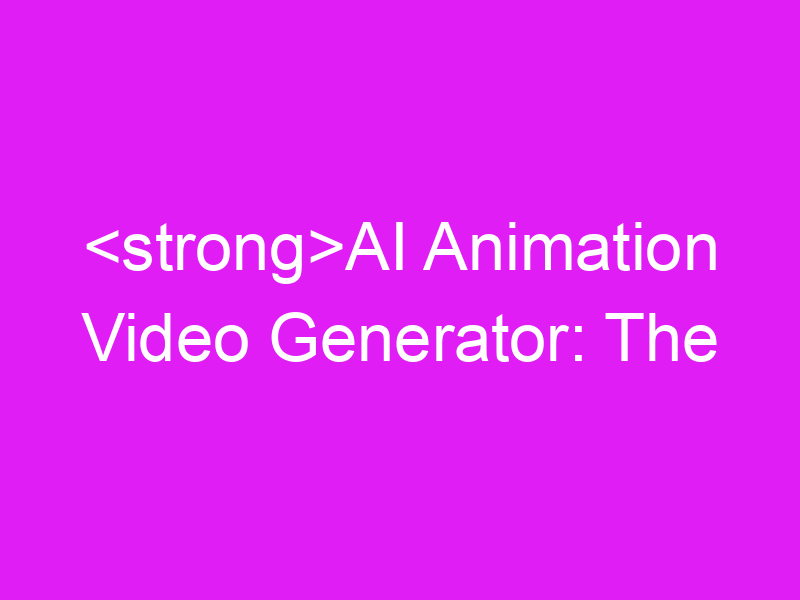 AI Animation Video Generator: The Ultimate Guide - Invideo Io Review